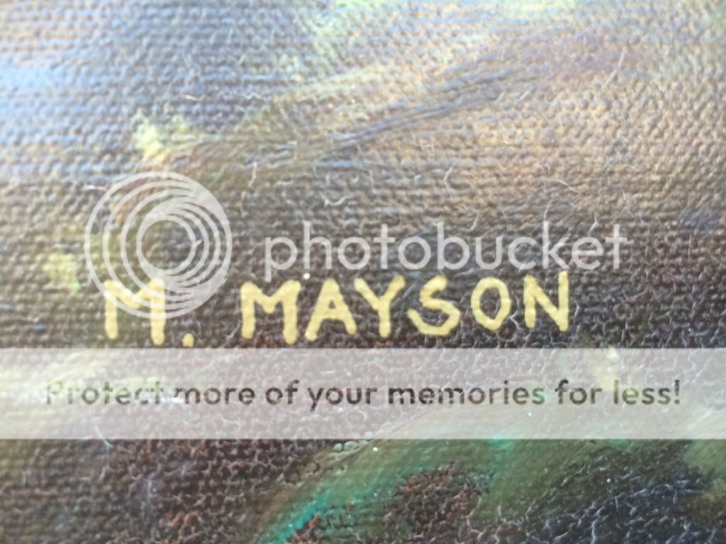 Oil Seascape Signed M. Mayson | Antiques Board