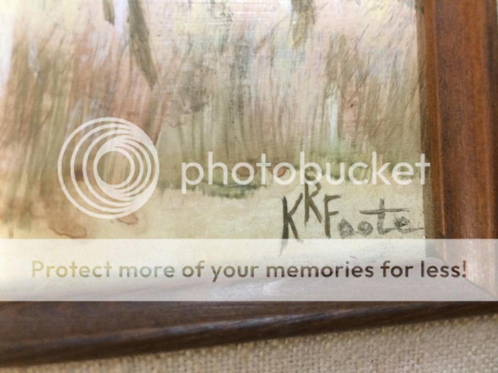 Kay Rebber Foote Painting | Antiques Board